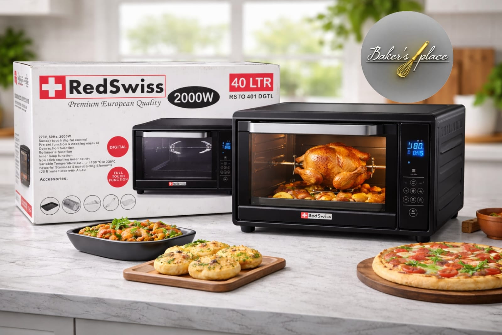 Red Swiss 40liter Oven – bakersplacebd